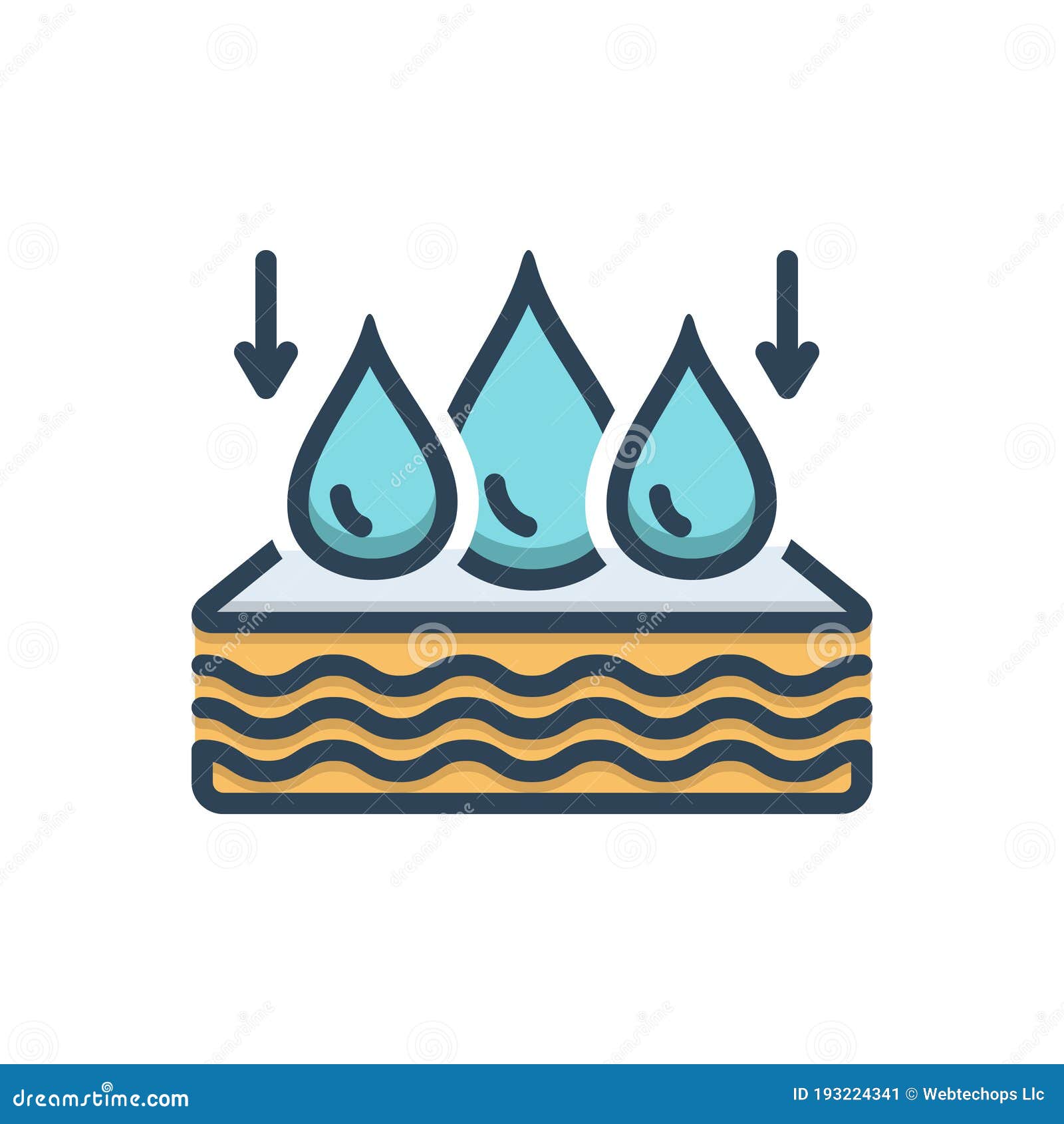 Absorbent, Absorbing Materials Vector Onboarding | CartoonDealer.com ...