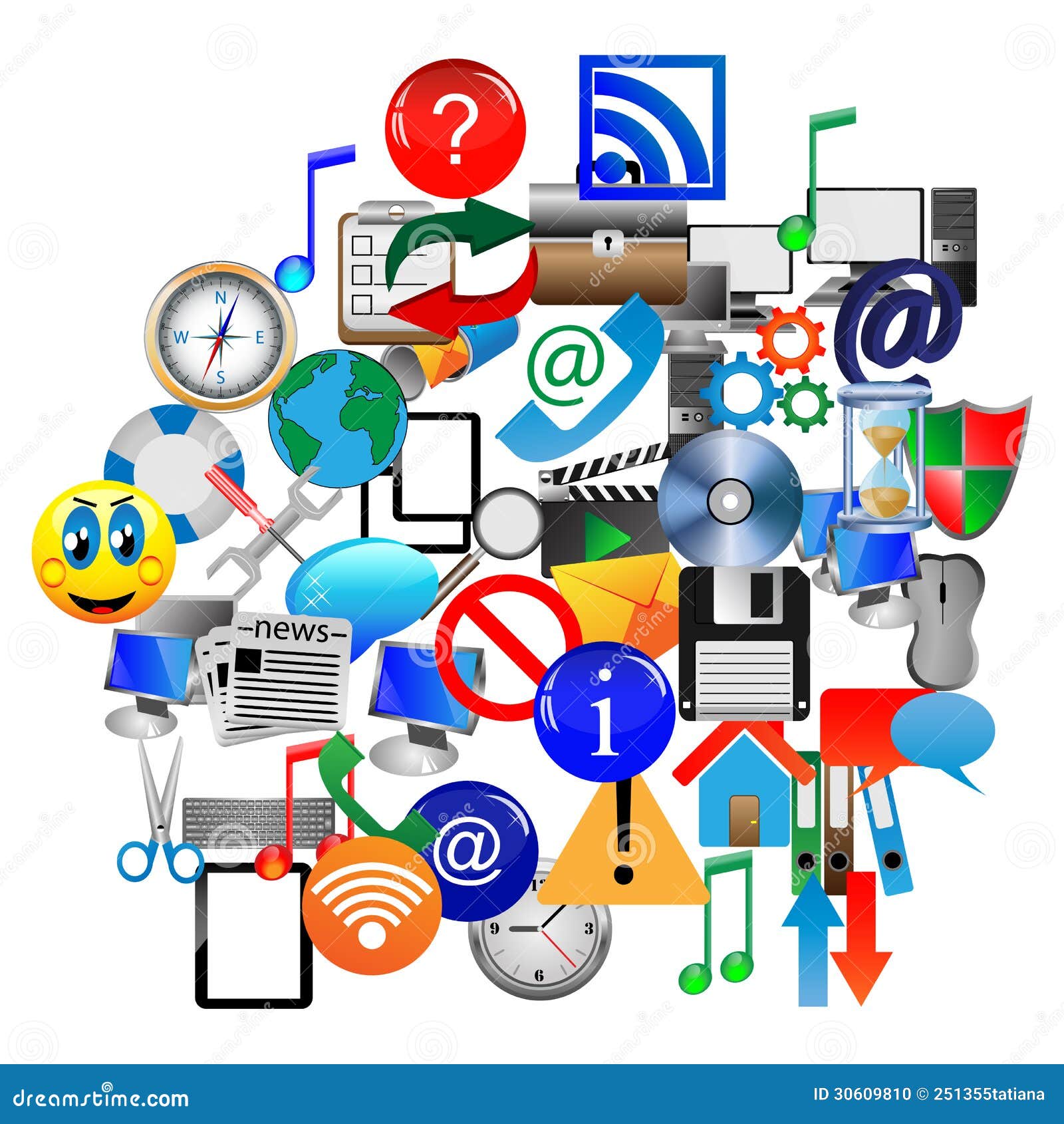 Icon abstraction 25.04.13 stock illustration. Illustration of icons ...