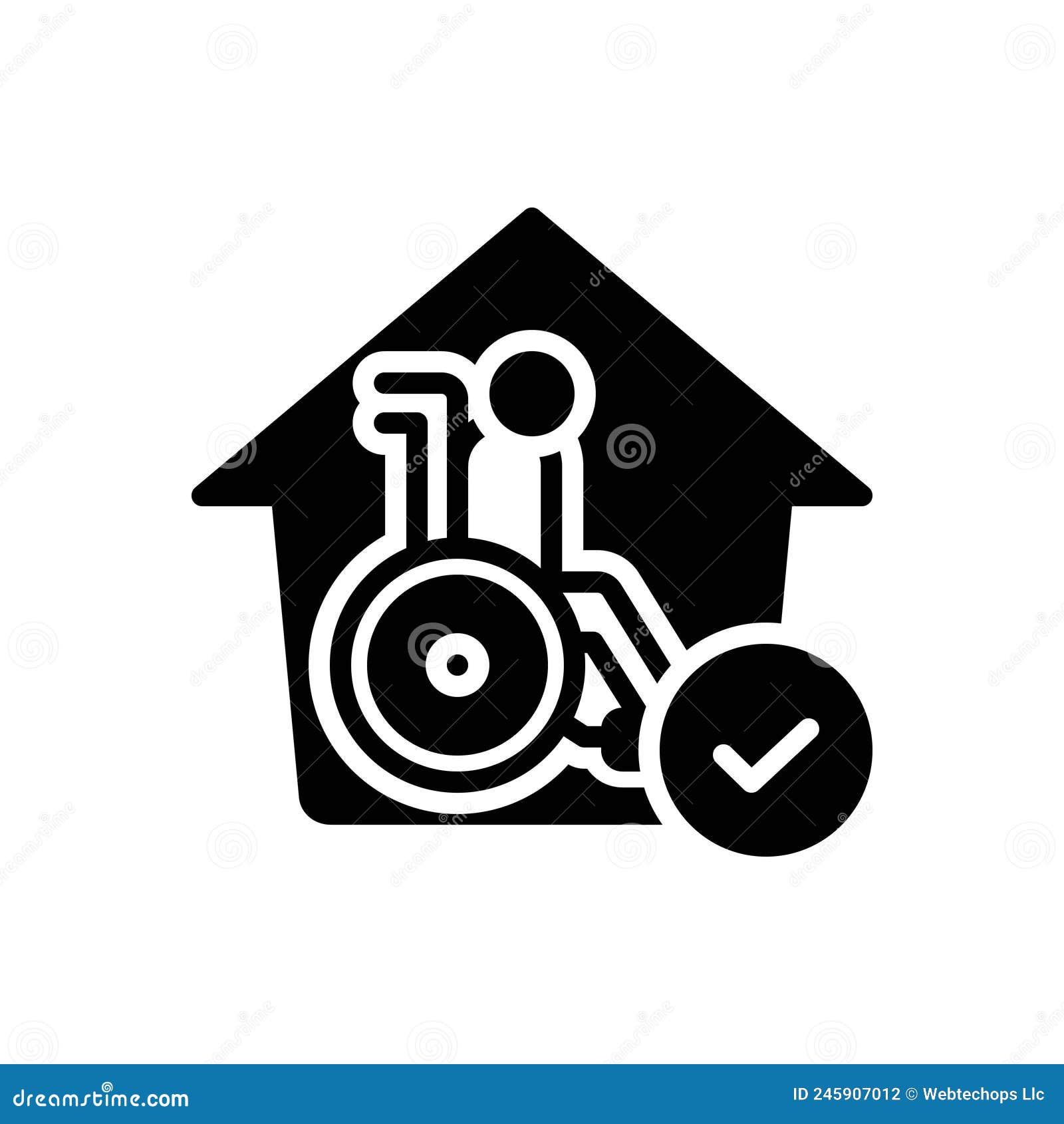 Black Solid Icon For Accessible, Obtainable And Readily Vector ...