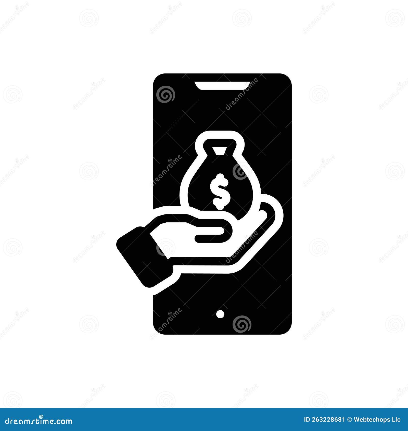 Black Solid Icon for Acquired, Earned and Achieve Stock Vector ...