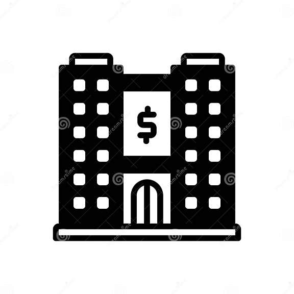 Black Solid Icon for Acquisitions, Property and Purchase Stock Vector ...