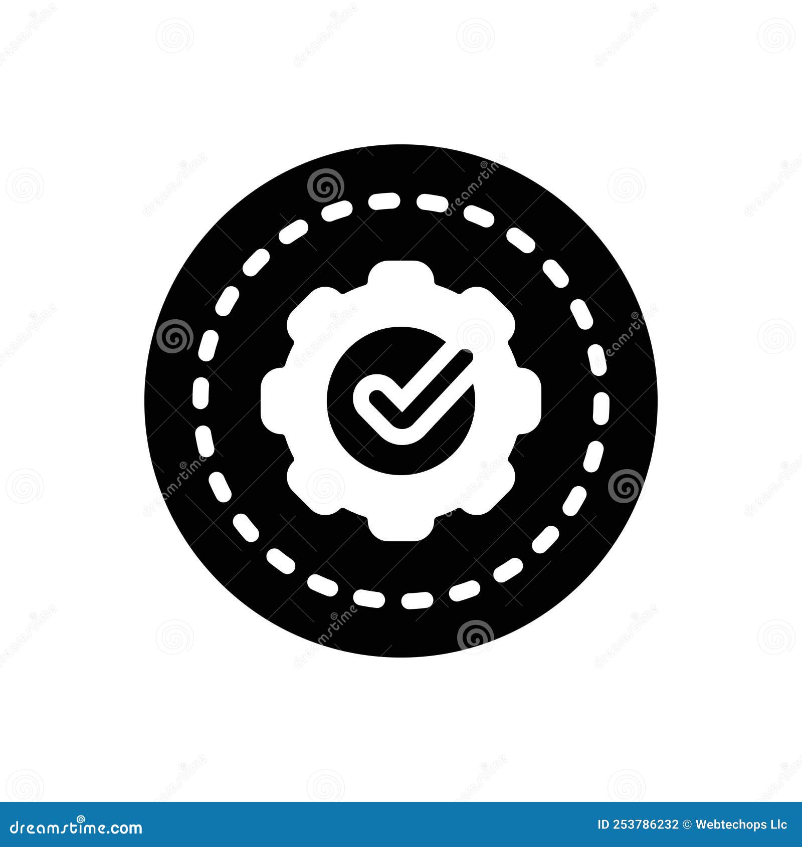 Black Solid Icon for Activation, Workflow and Procedure Stock ...