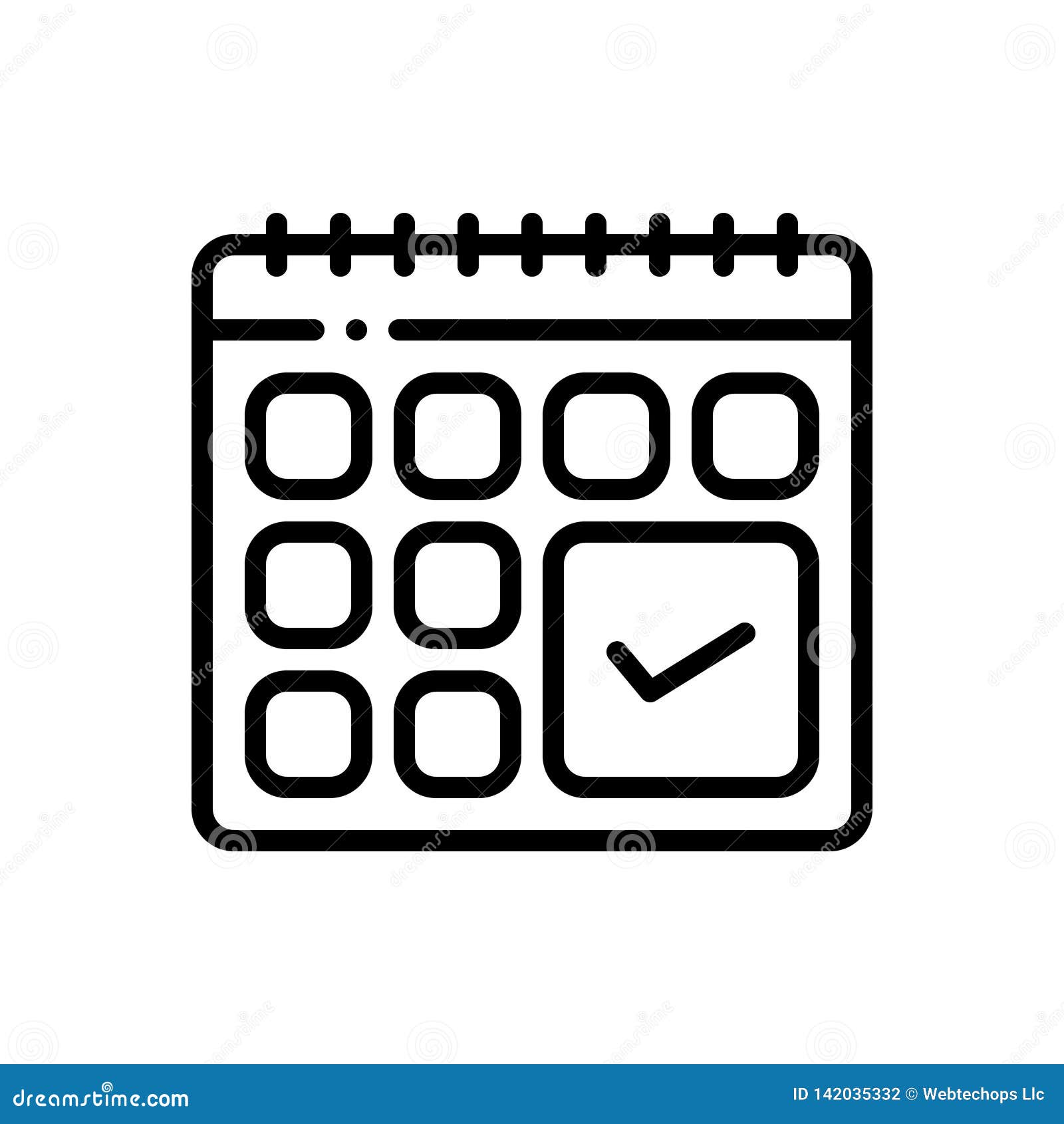 Black Line Icon for Adherence, Compliance and Conformity Stock Vector ...