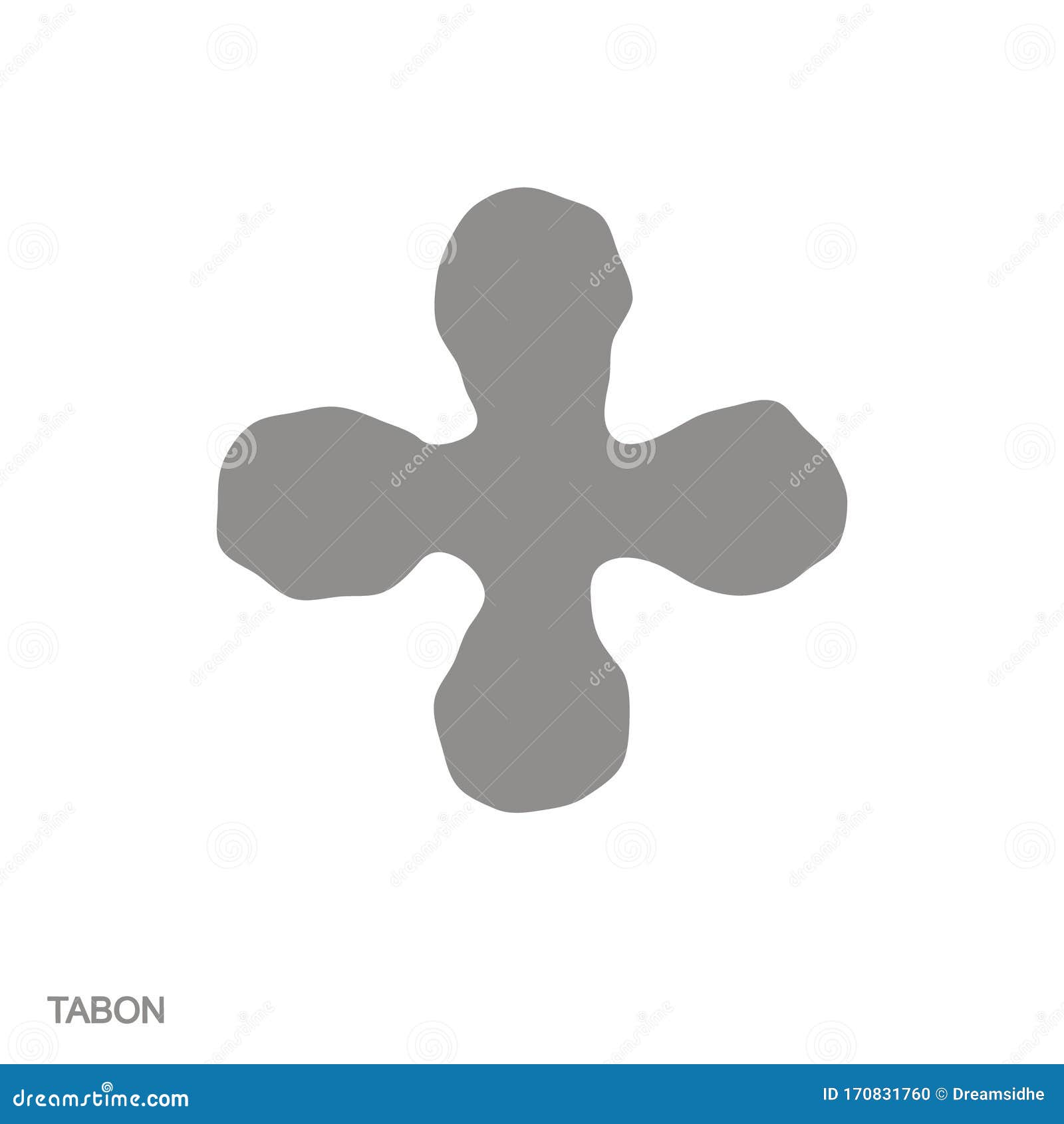 Icon with Adinkra Symbol Tabon Stock Illustration - Illustration of ...