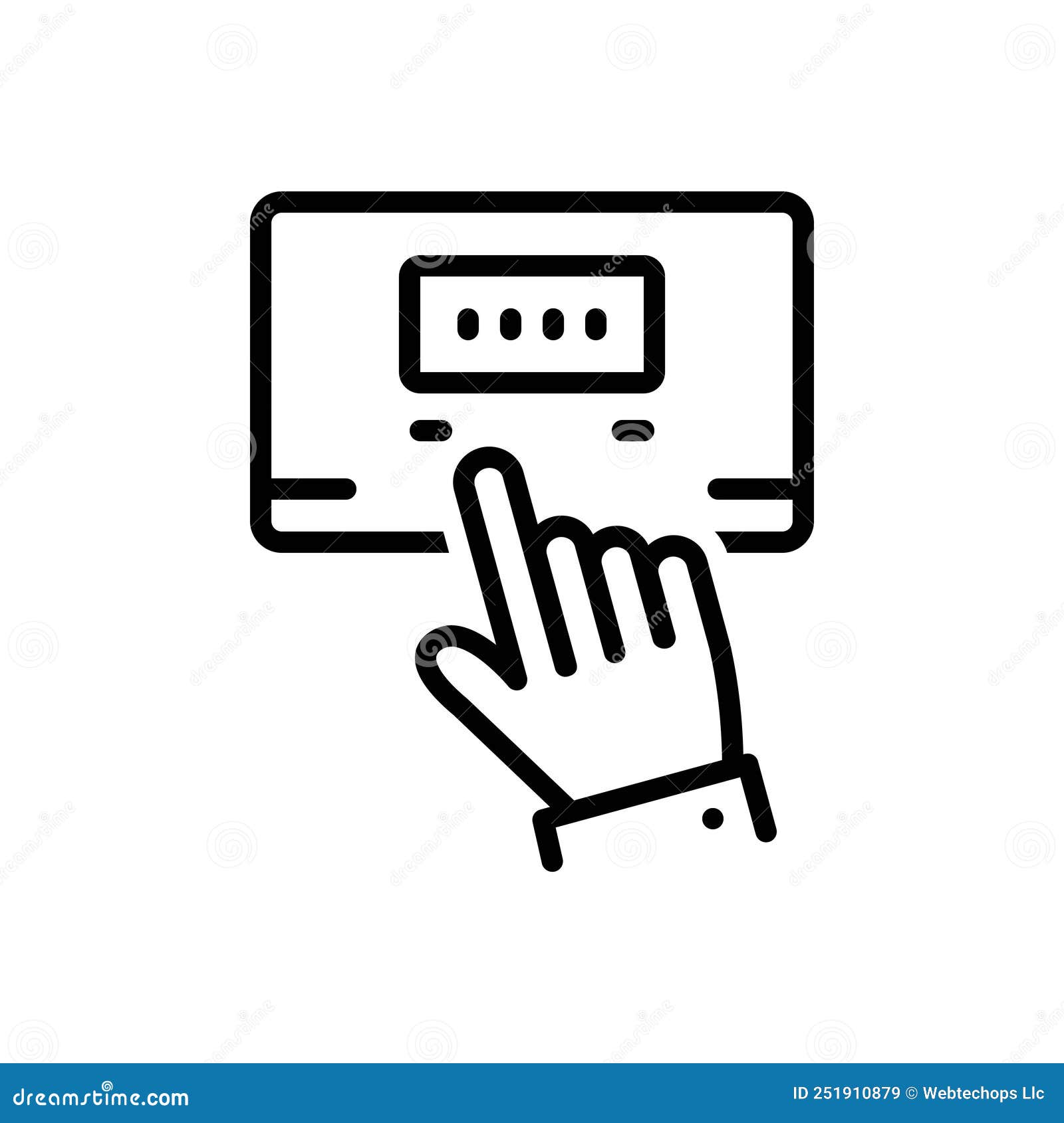 Black Line Icon for Adjusted, Coordinate and Alter Stock Illustration ...