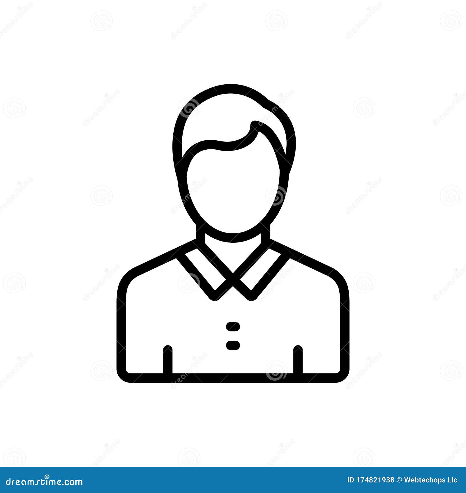 Black Line Icon for Adolescent, Teenager and Youngster Stock Vector ...