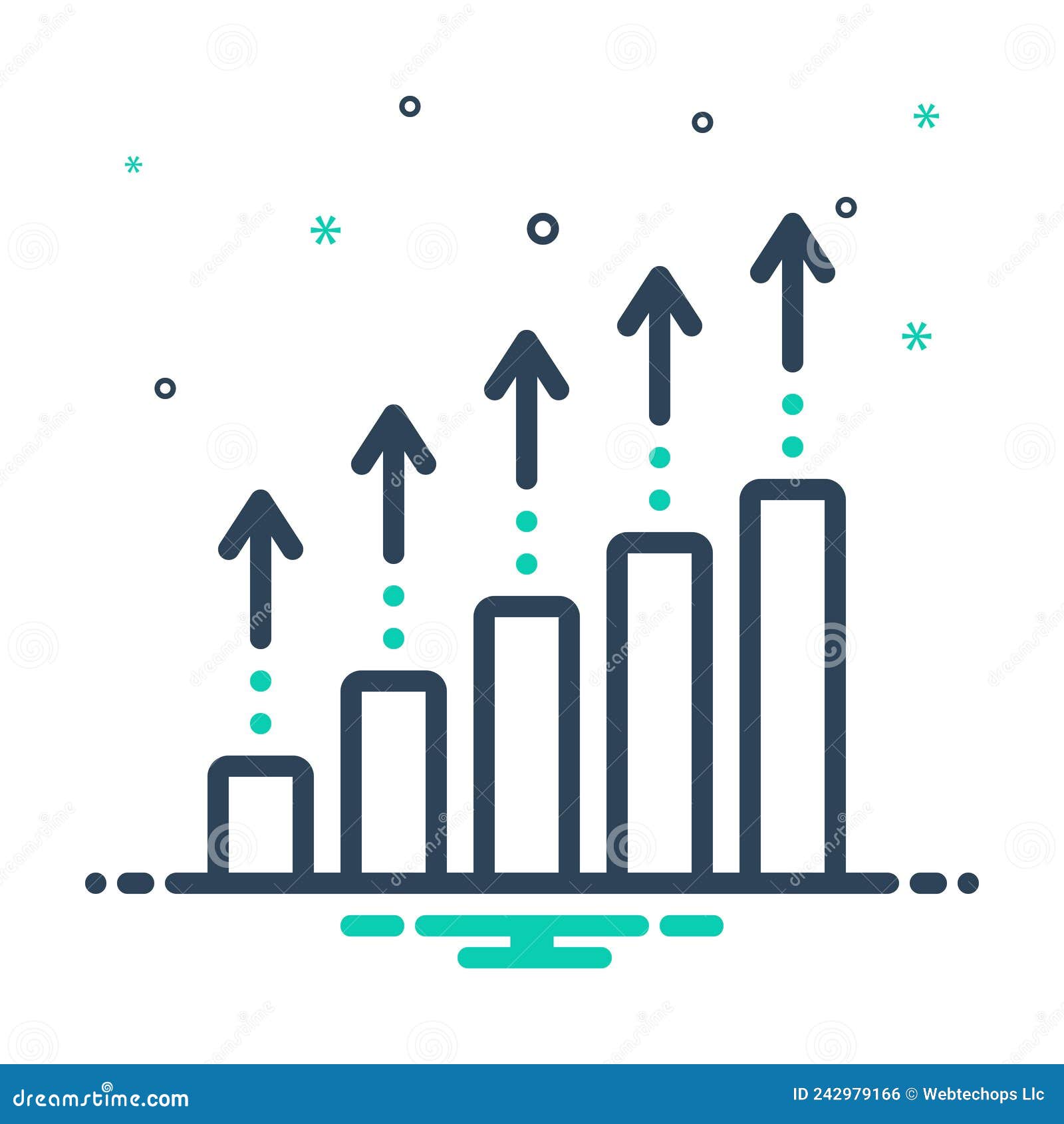 Mix Icon for Advance, Proceed and Achievement Stock Vector ...