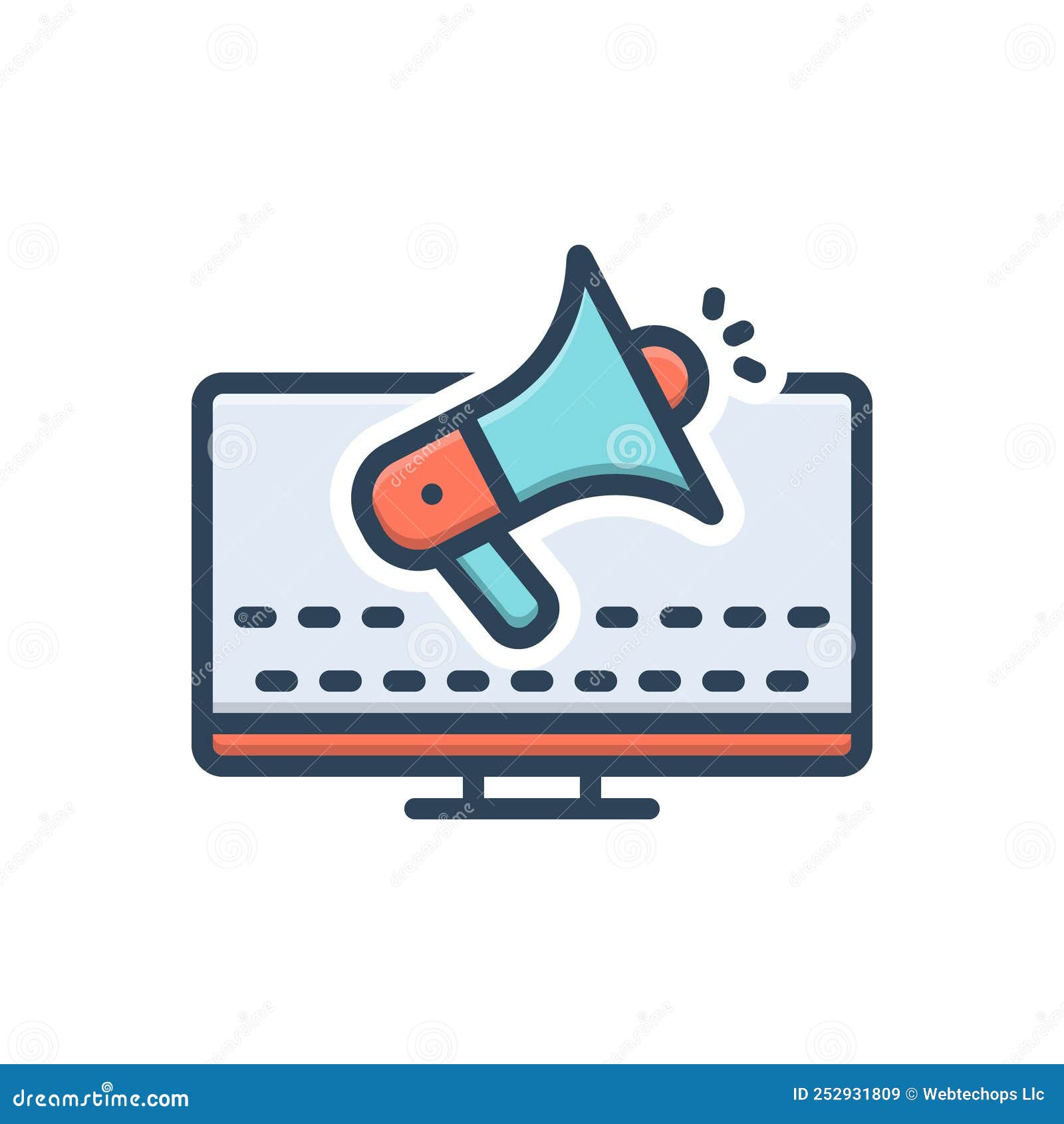 Color Illustration Icon for Advertising, Blurb and Publicity Stock ...