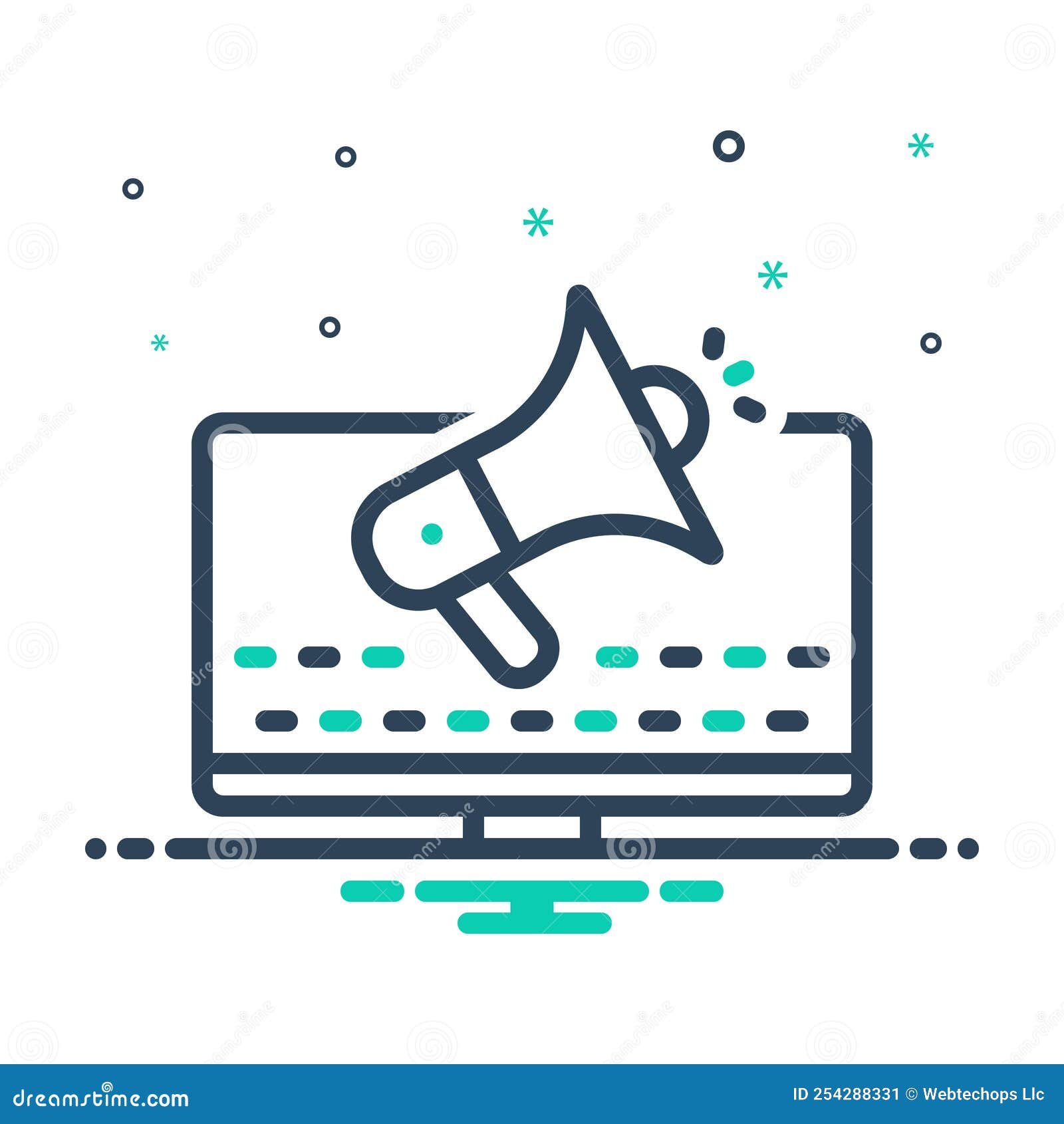 Mix Icon for Advertising, Blurb and Publicity Stock Vector ...