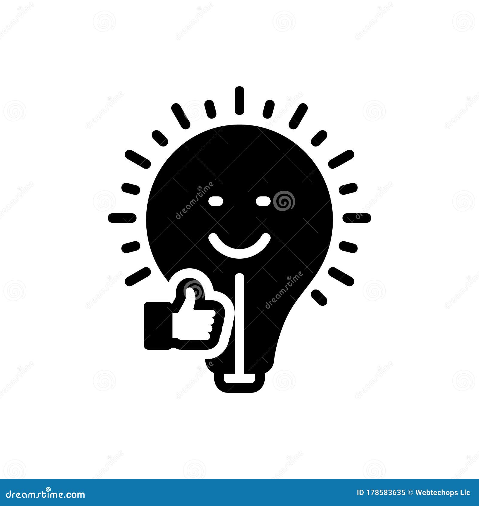 Black Solid Icon for Affect, Have an Effect on and Impress Stock Vector ...