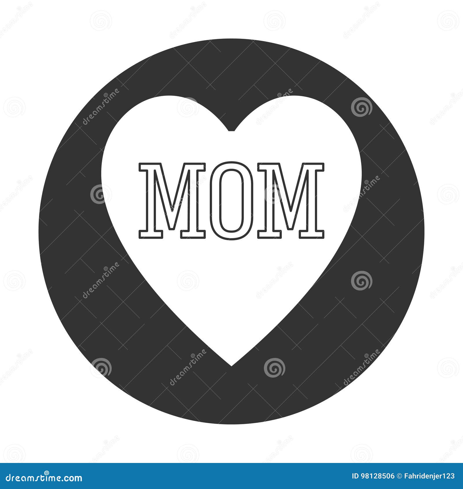 Icon of affection symbol stock illustration. Illustration of icon ...