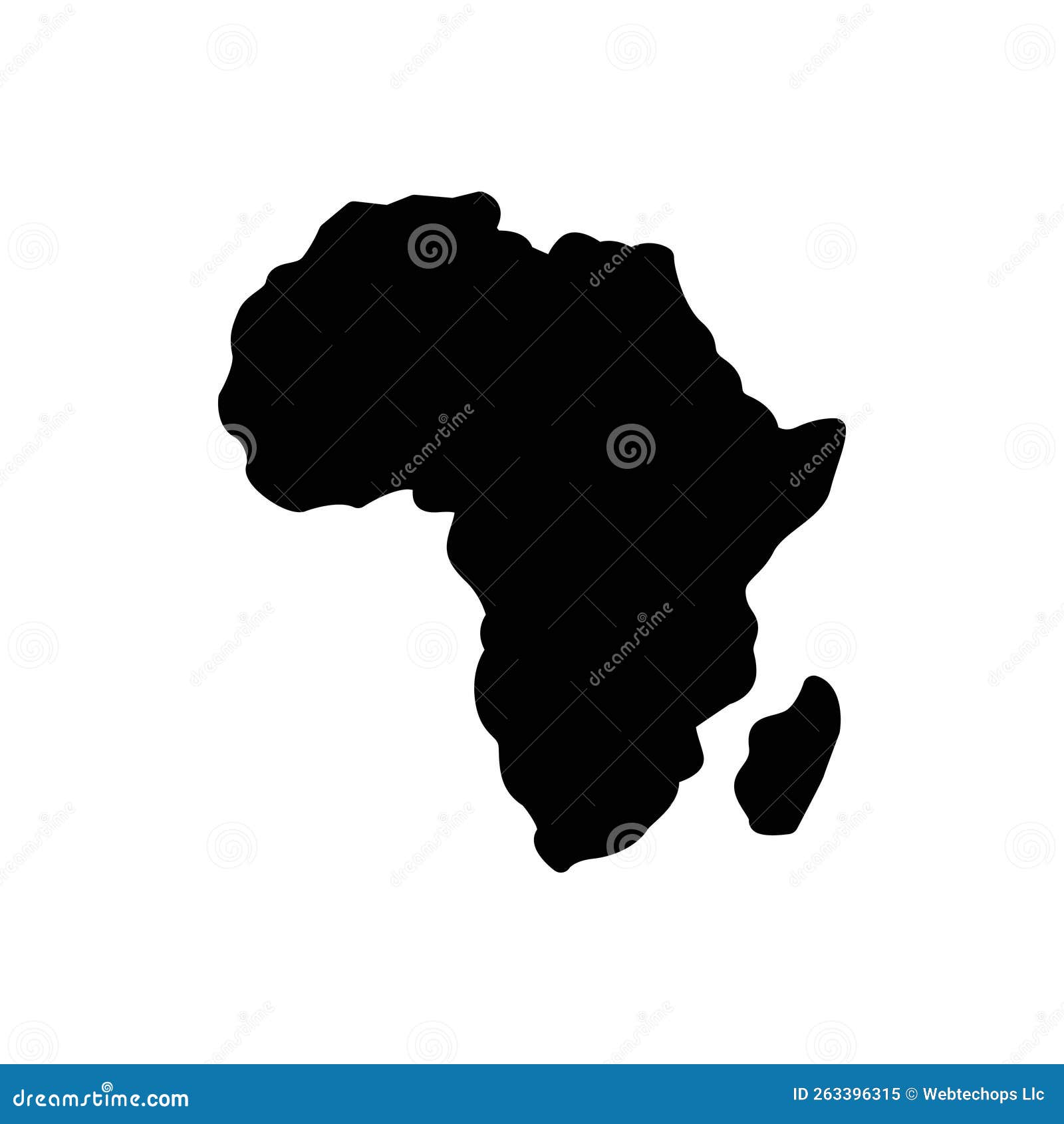 Black Solid Icon for Africa, Map and Country Stock Vector ...