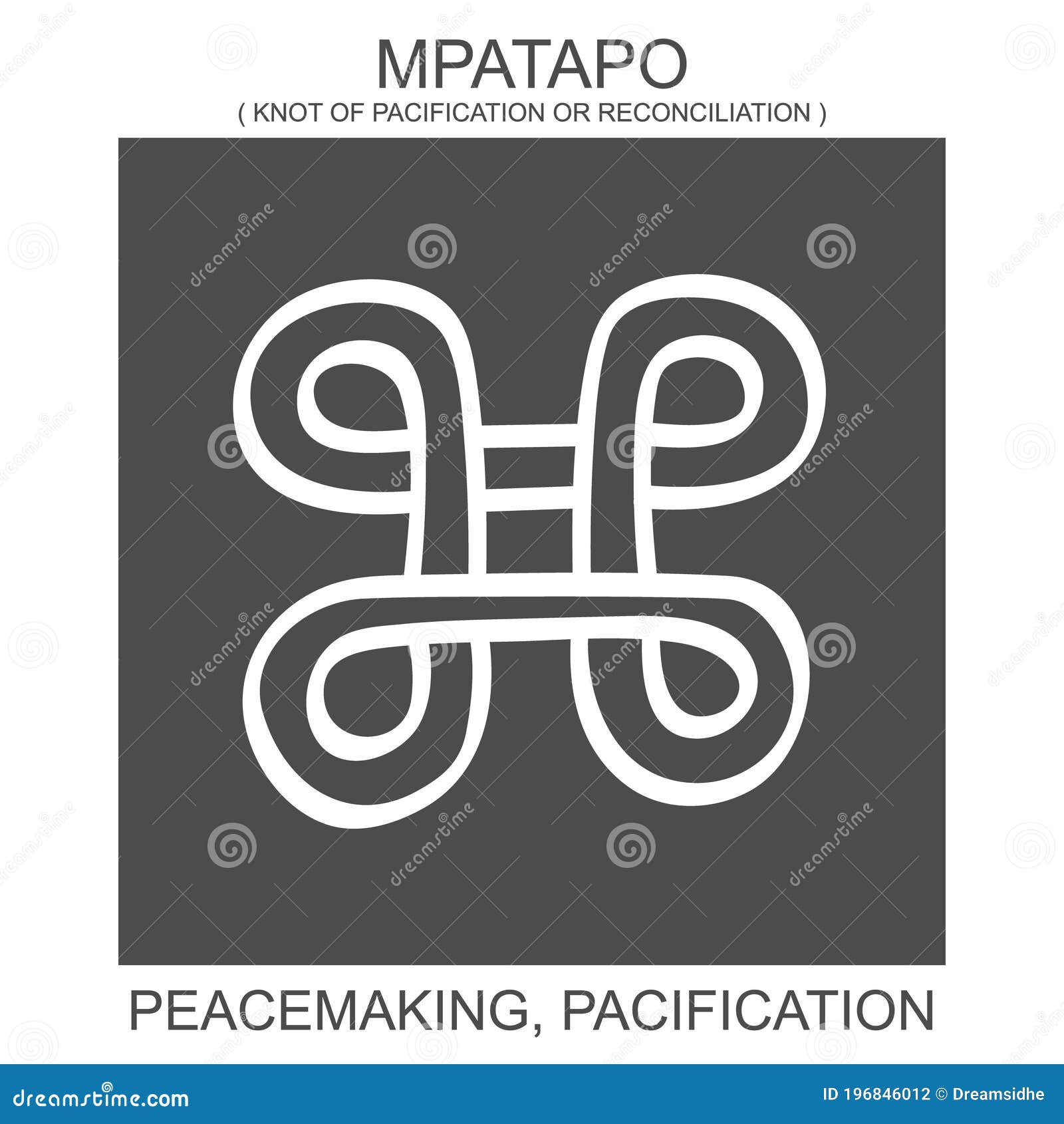 Icon With African Adinkra Symbol Adwera. Symbol Of Purity And Sanctity ...