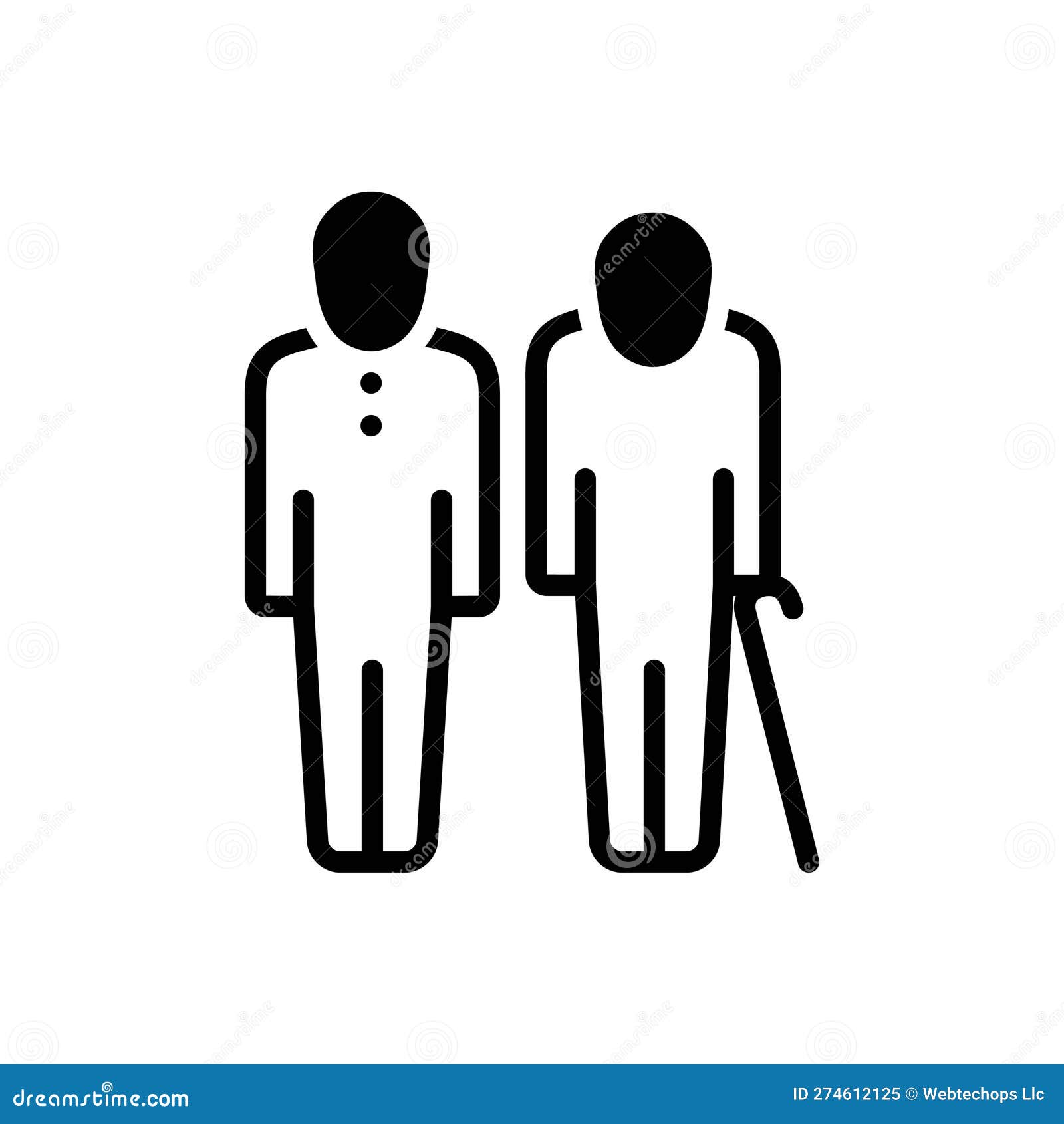 Black Solid Icon for Age, Lifetime and Man Stock Vector - Illustration ...