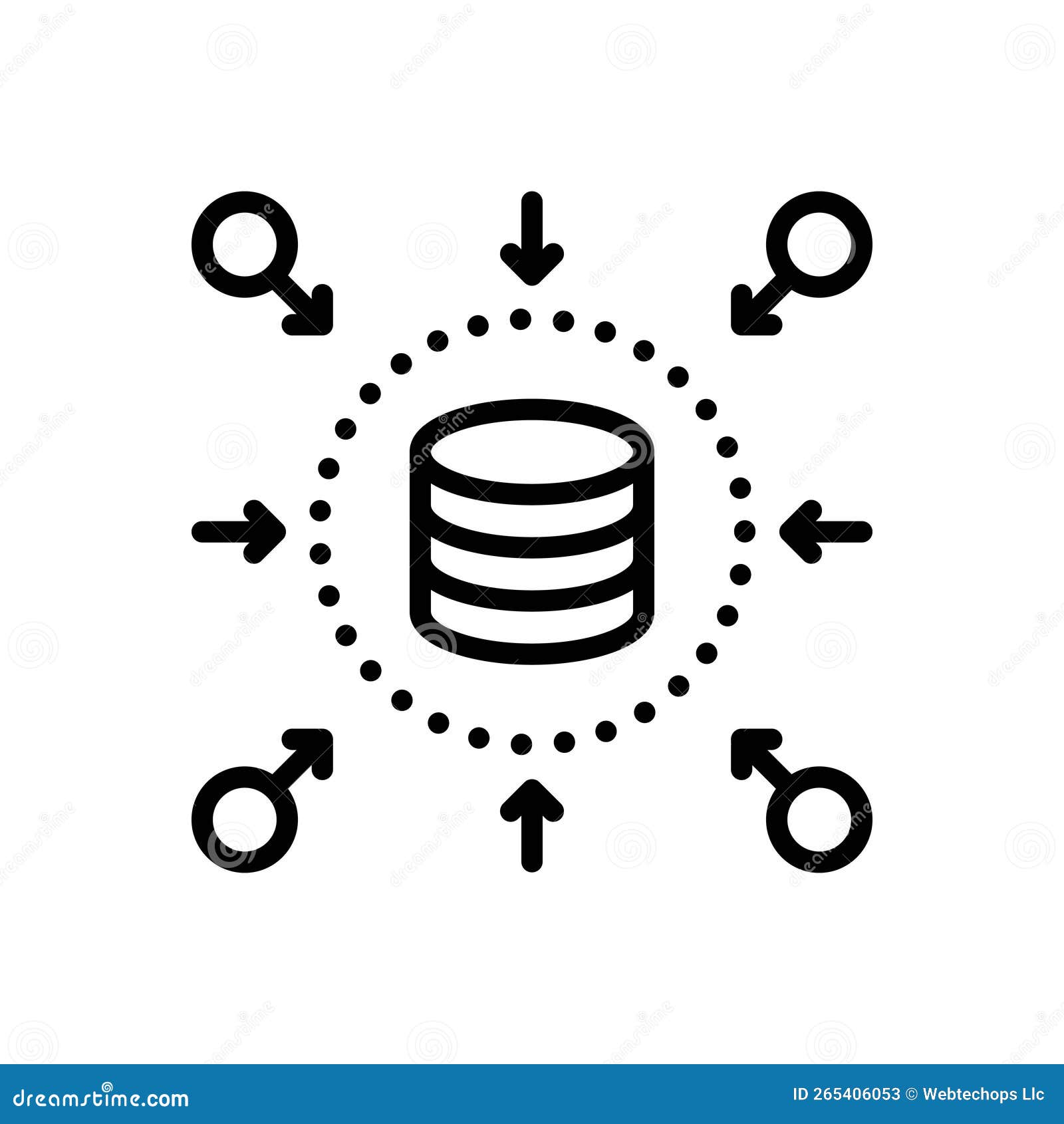 Aggregate Line Icons Collection. Confluence, Collection, Assemblage ...