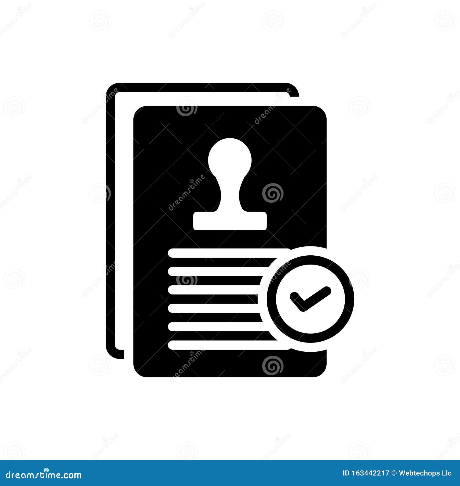 Black Solid Icon for Agreement, Annexure and Appendage Stock Vector ...