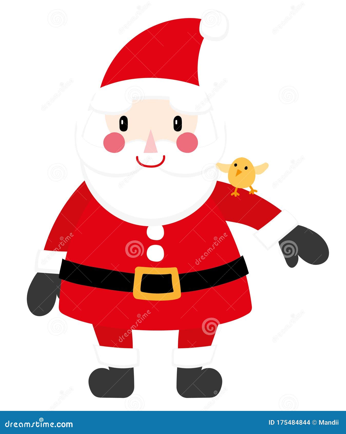 Cute Christmas Santa Icon stock illustration. Illustration of cute ...