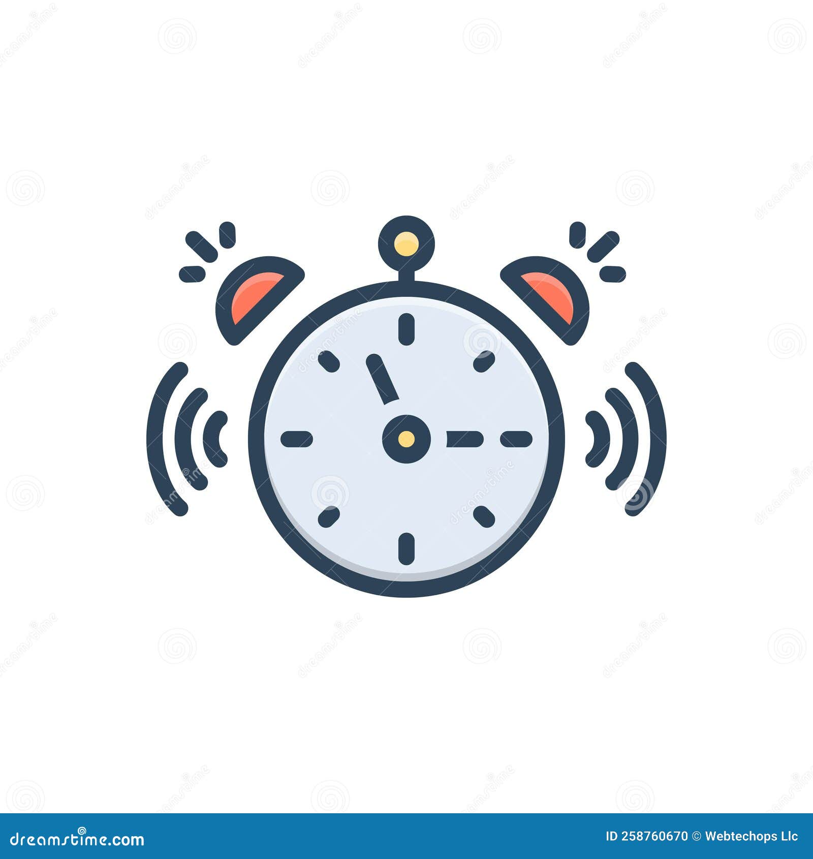 Color Illustration Icon for Alarm, Clock and Timer Stock Vector ...