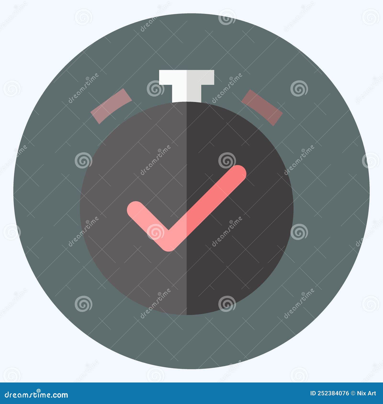 Icon Alarm on. Suitable for Infographics Symbol. Flat Style. Simple ...