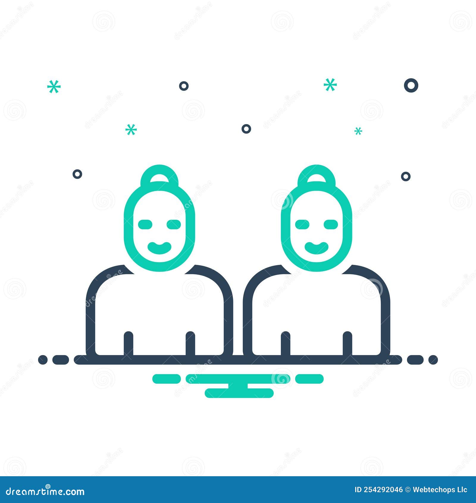 Mix Icon for Alike, Similar and Tantamount Stock Vector - Illustration ...