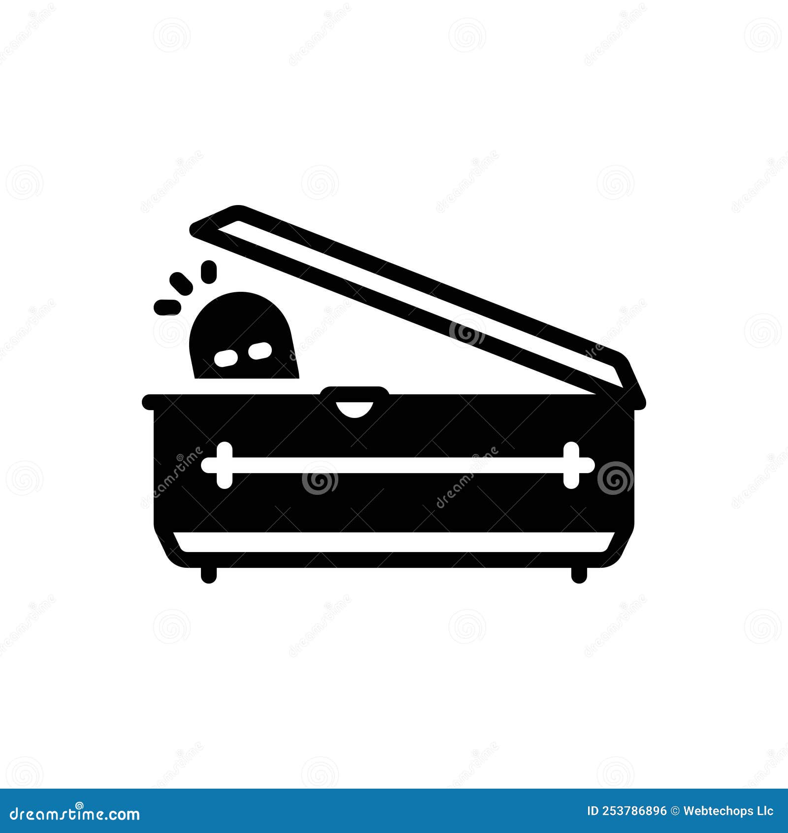 Black Solid Icon for Alive, Not Dead and Live Stock Illustration ...
