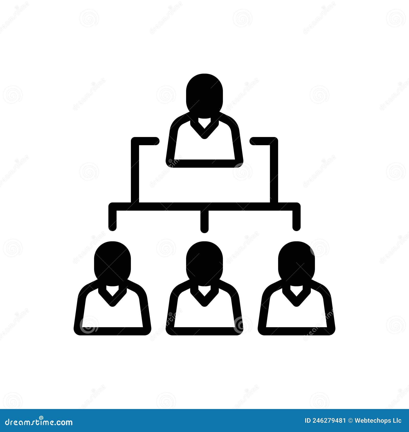 Black Solid Icon for Allocated, Allot and Apportion Stock Vector ...