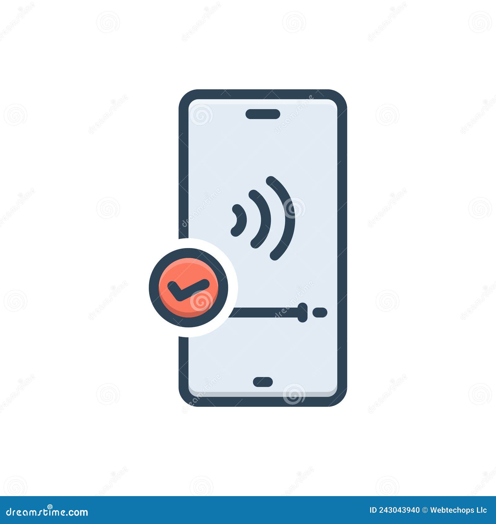 Color Illustration Icon for Allow, Permit and Grant Stock Illustration ...