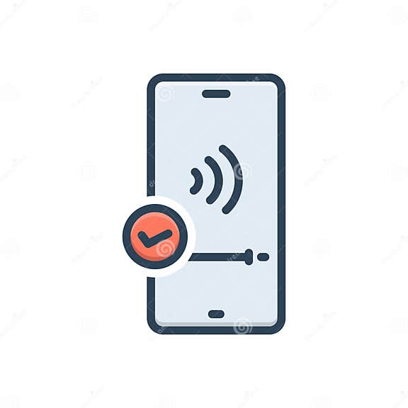 Color Illustration Icon for Allow, Permit and Grant Stock Illustration ...