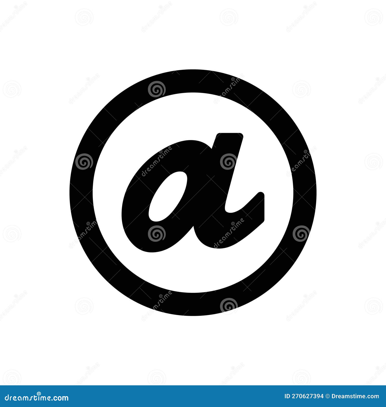 Alpha Letter Outline Icon Cartoon Vector | CartoonDealer.com #131211881