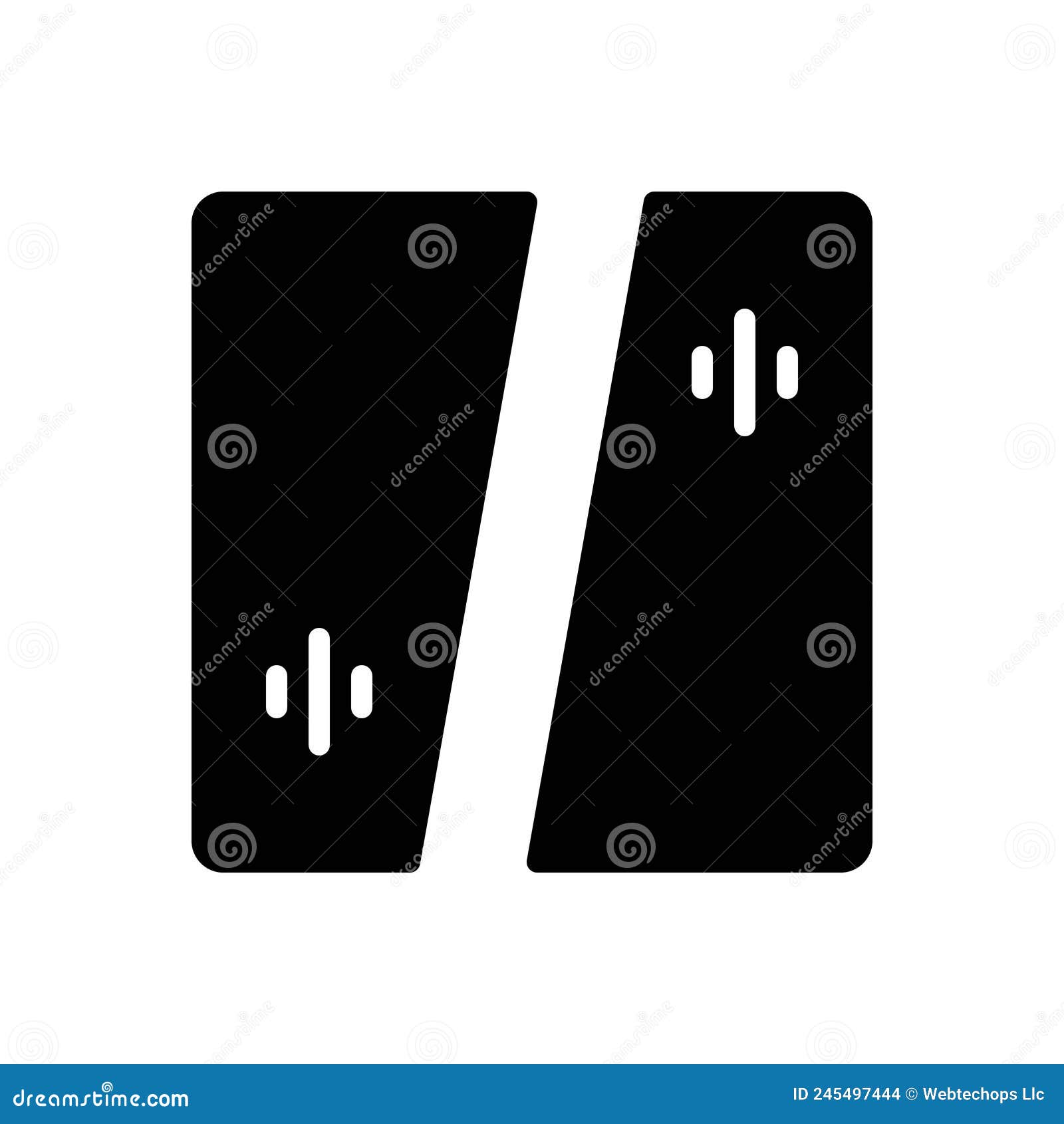 Black Solid Icon for Altered, Modified and Transformed Stock Vector ...