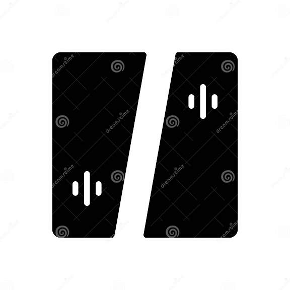 Black Solid Icon for Altered, Modified and Transformed Stock Vector ...