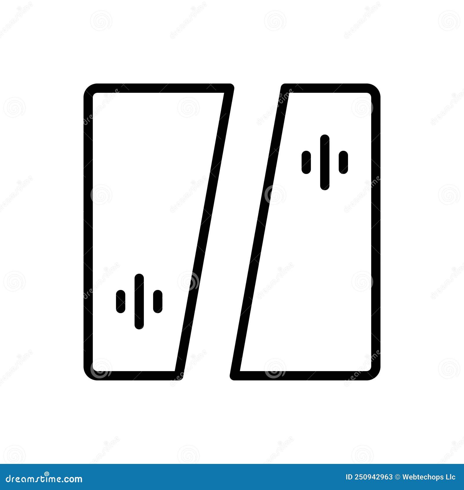 Black Line Icon for Altered, Revised and Modified Stock Vector ...