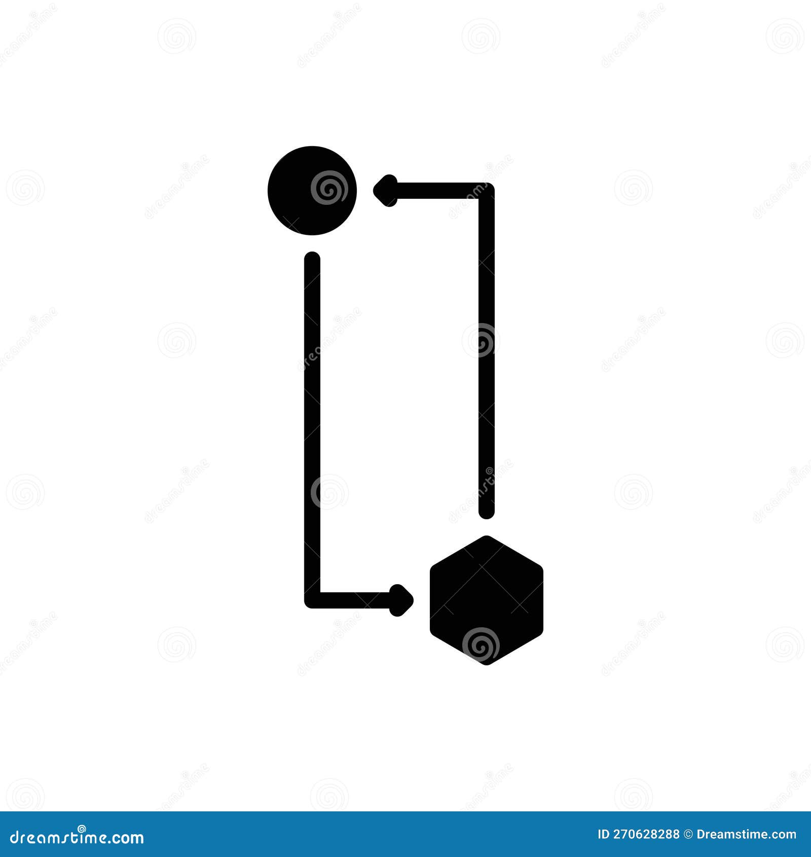 Black Solid Icon for Alternatives, Option and Polygon Stock Vector ...