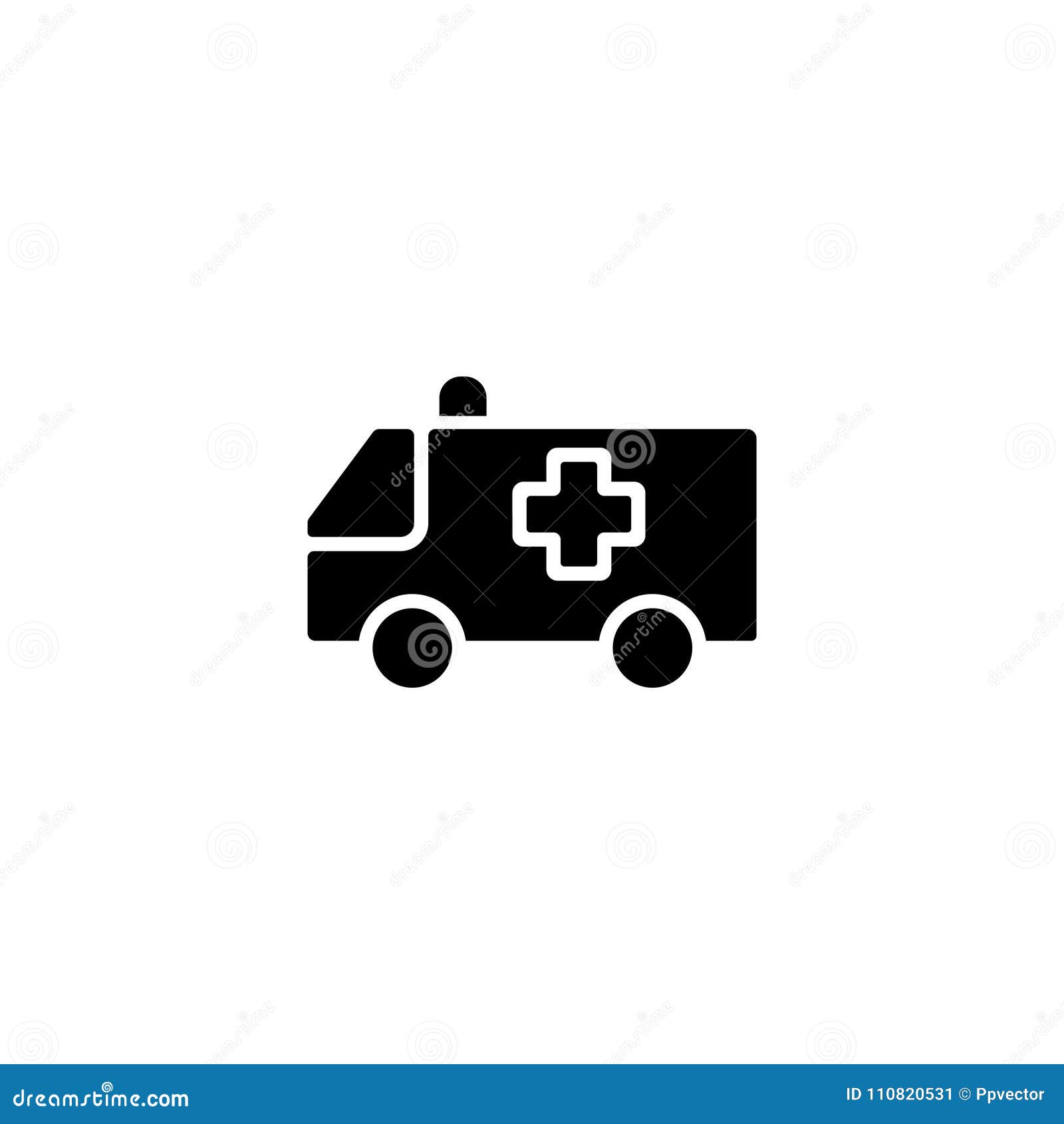 Icon. Ambulance Symbol Sign Stock Illustration - Illustration of quick ...