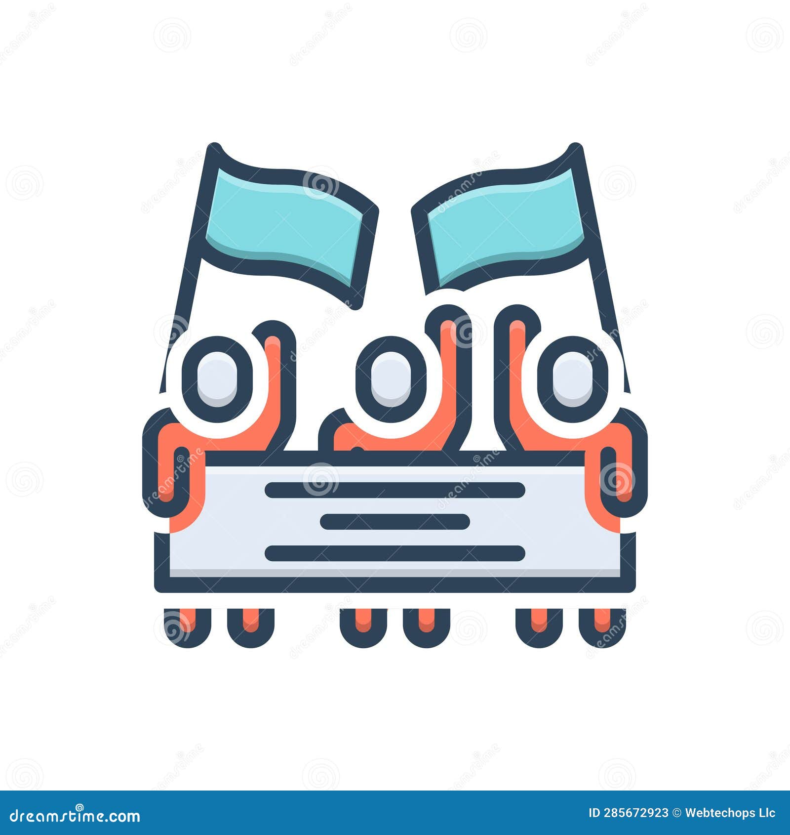 Color Illustration Icon for Amendments, Flags and Stage Stock Vector ...