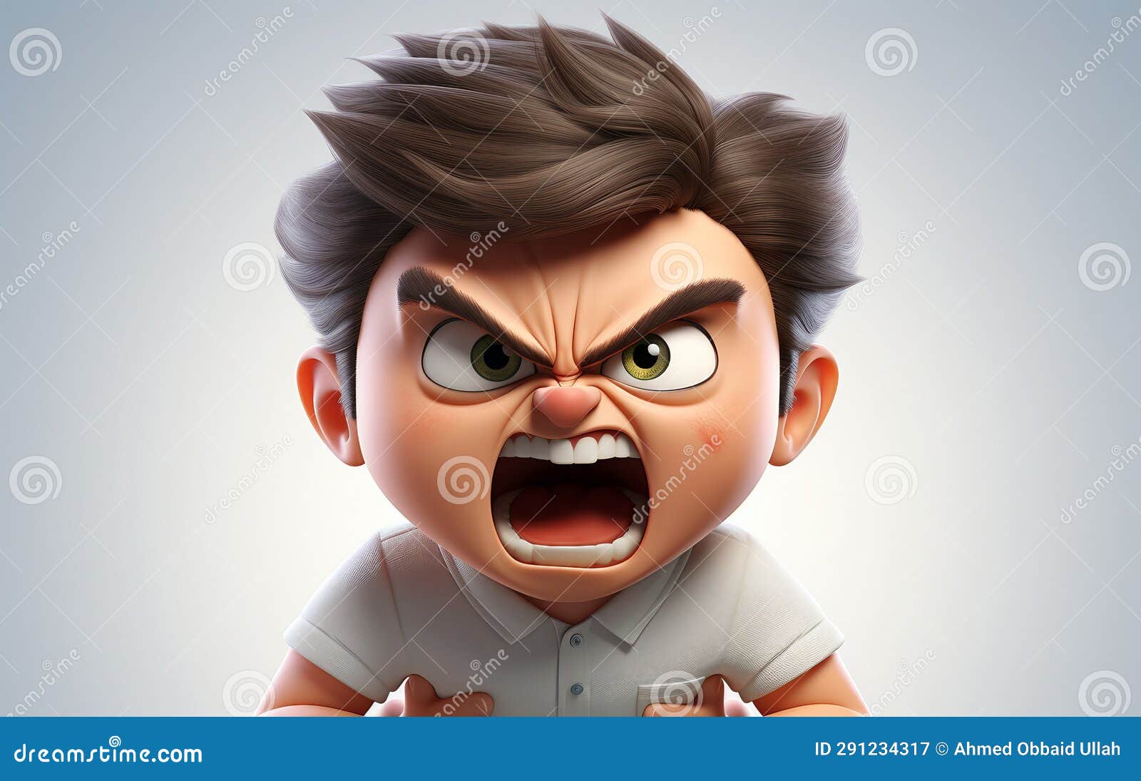 Icon of an Angry Child. Generative by Ai Stock Illustration ...
