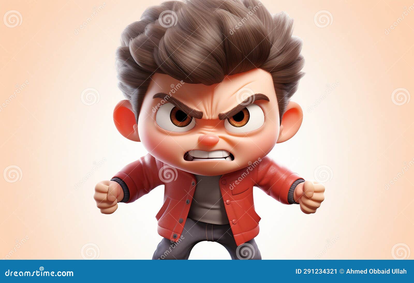 Icon of an Angry Child. Generative by Ai Stock Illustration ...