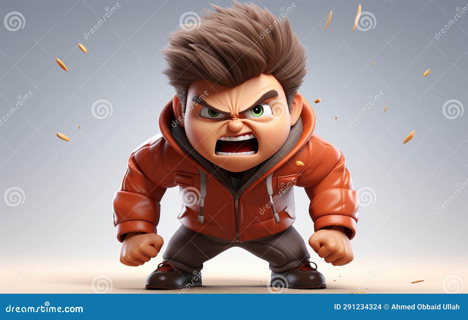 Icon of an Angry Child. Generative by Ai Stock Illustration ...