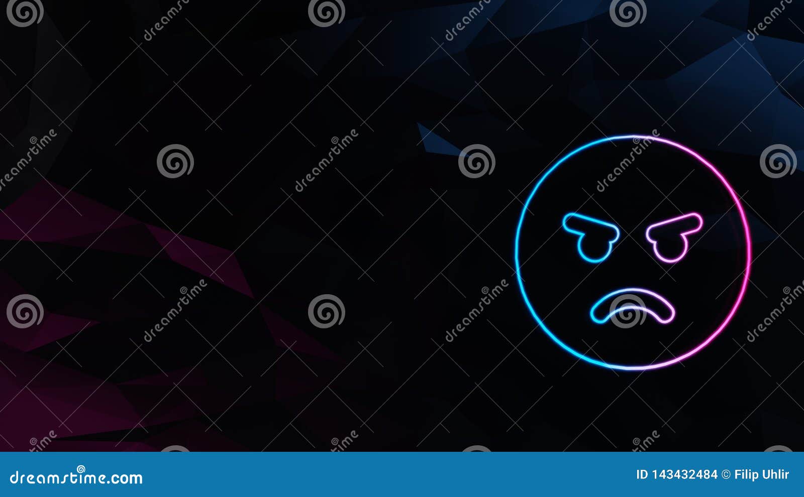 Icon of angry emoticon stock illustration. Illustration of design ...