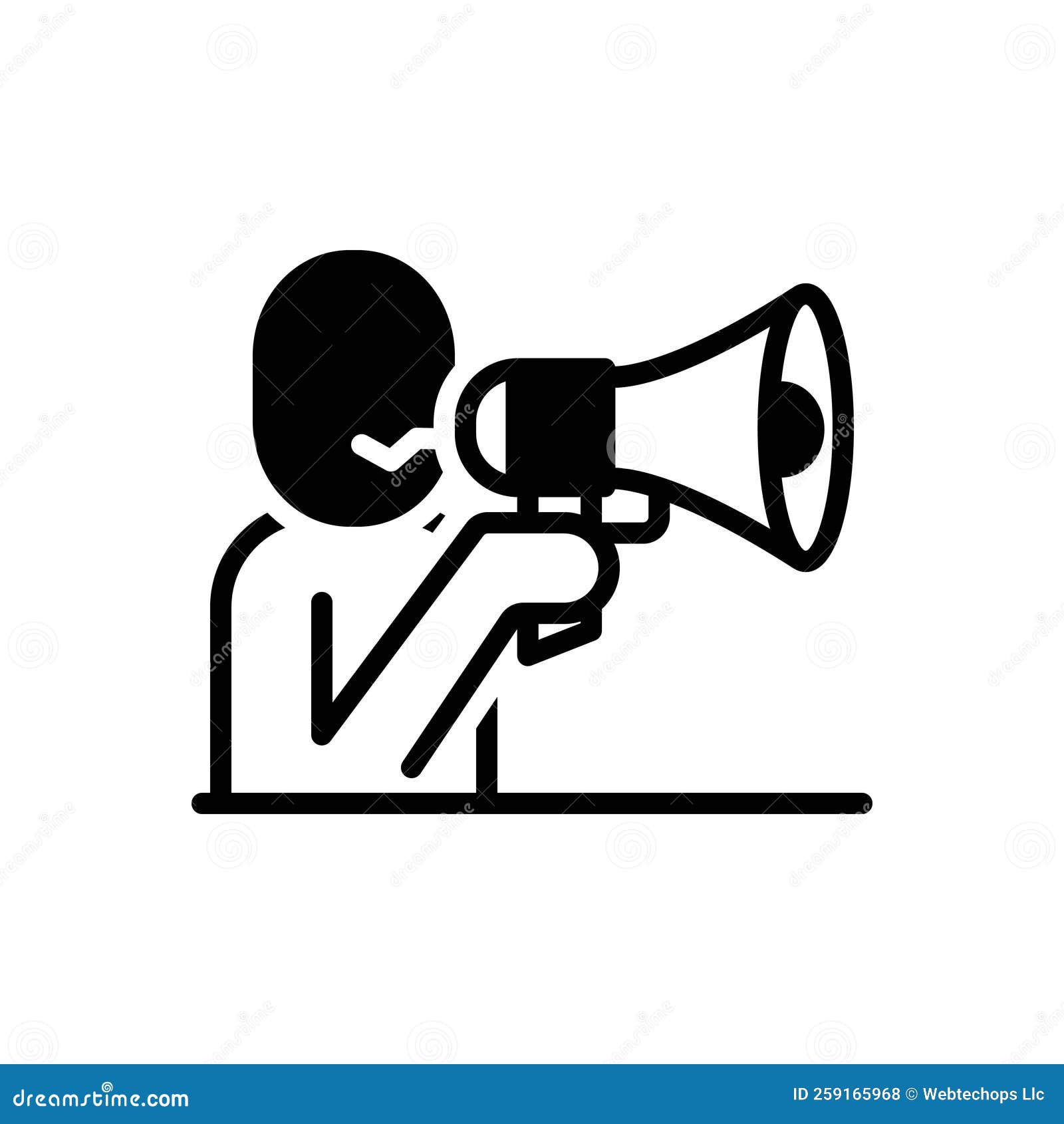 Black Solid Icon for Announced, Declared and Released Stock Vector ...