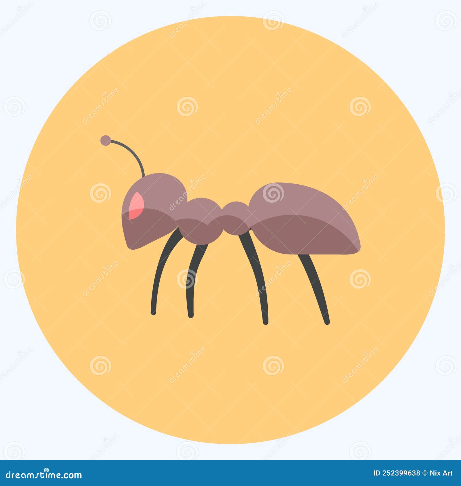 Icon Ant 2. Suitable for Animal Symbol. Flat Style. Simple Design ...