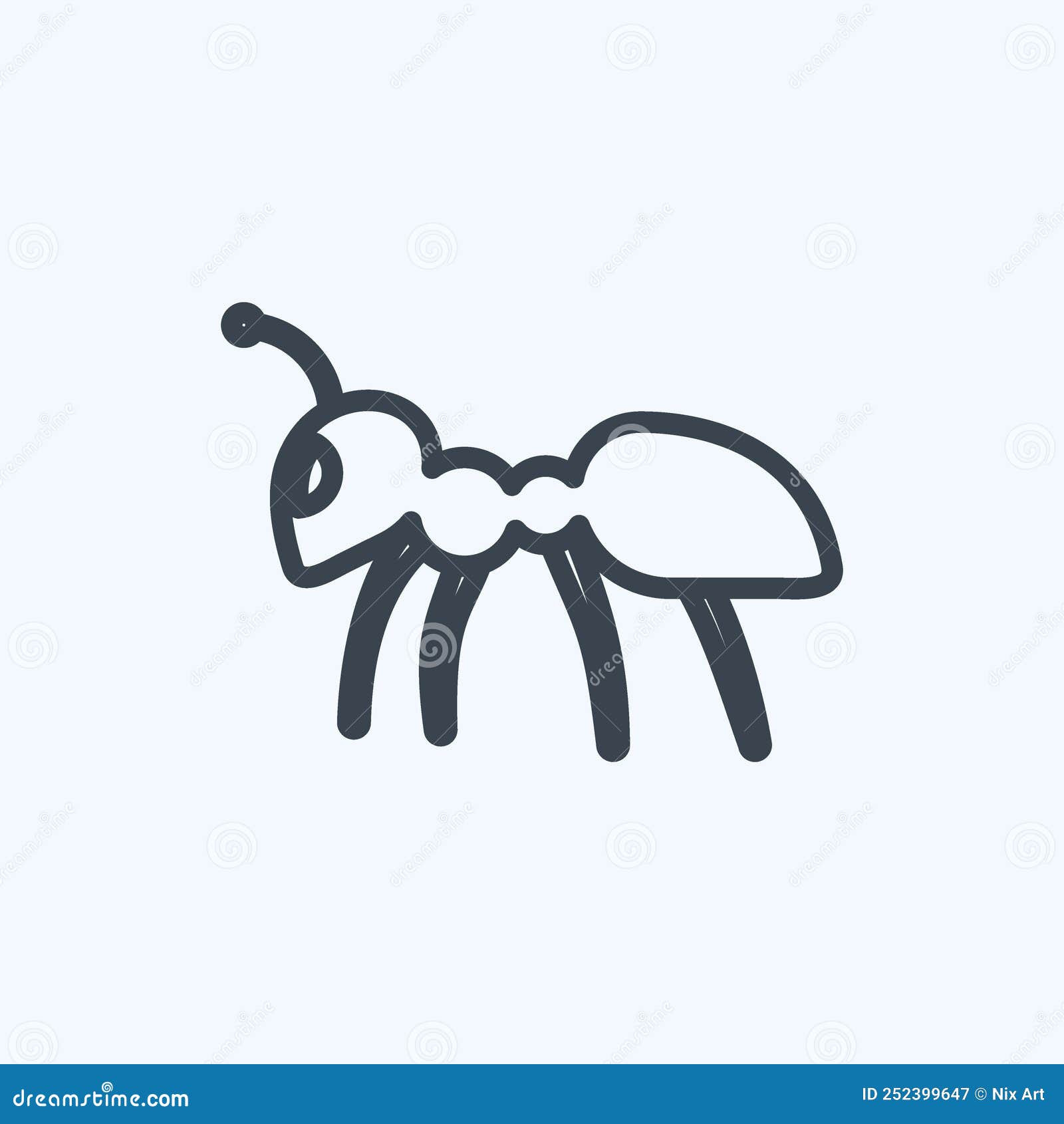 Icon Ant 2. Suitable for Animal Symbol. Line Style. Simple Design ...