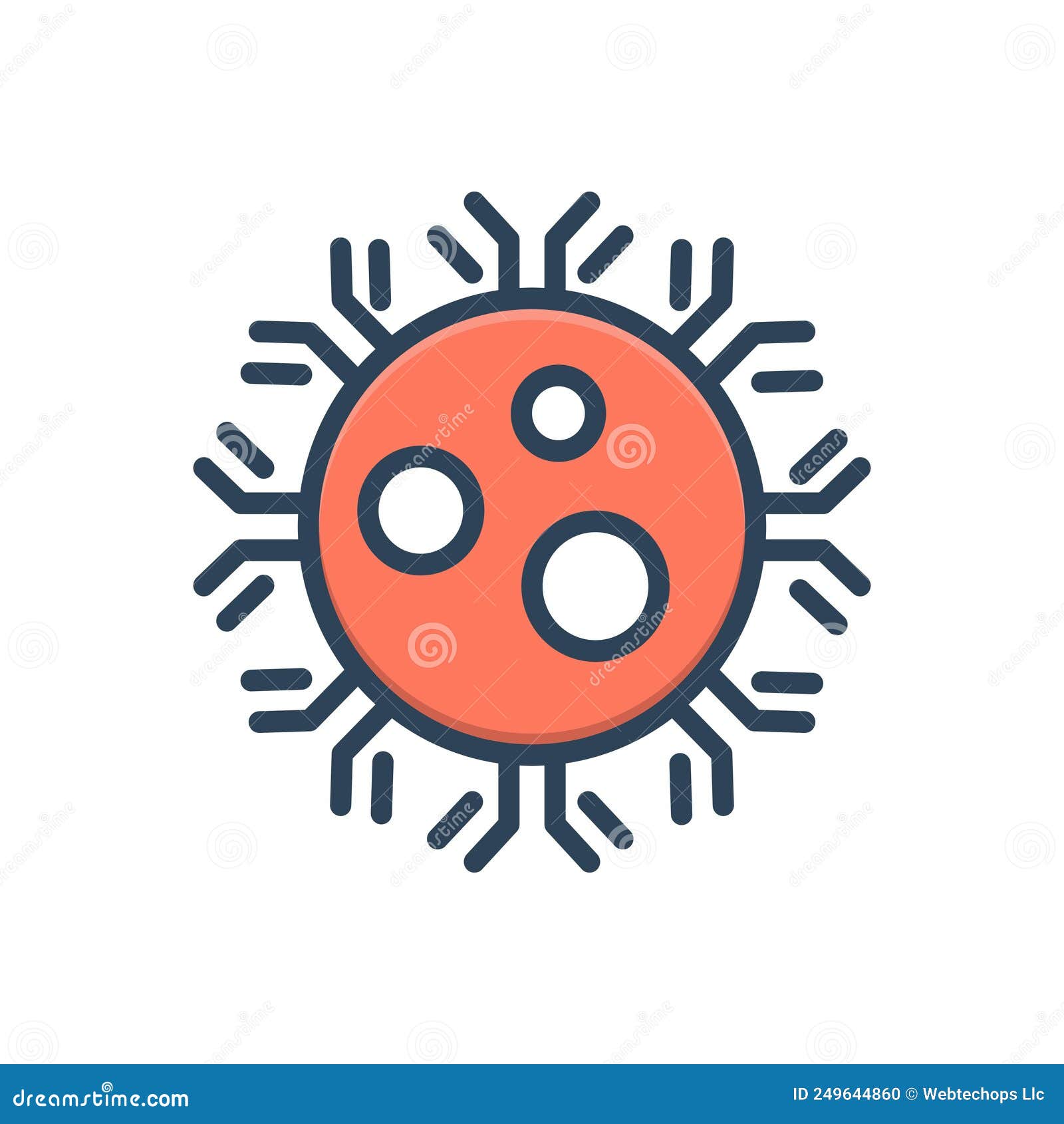 Color Illustration Icon for Antibody, Immunology and Defense Stock ...