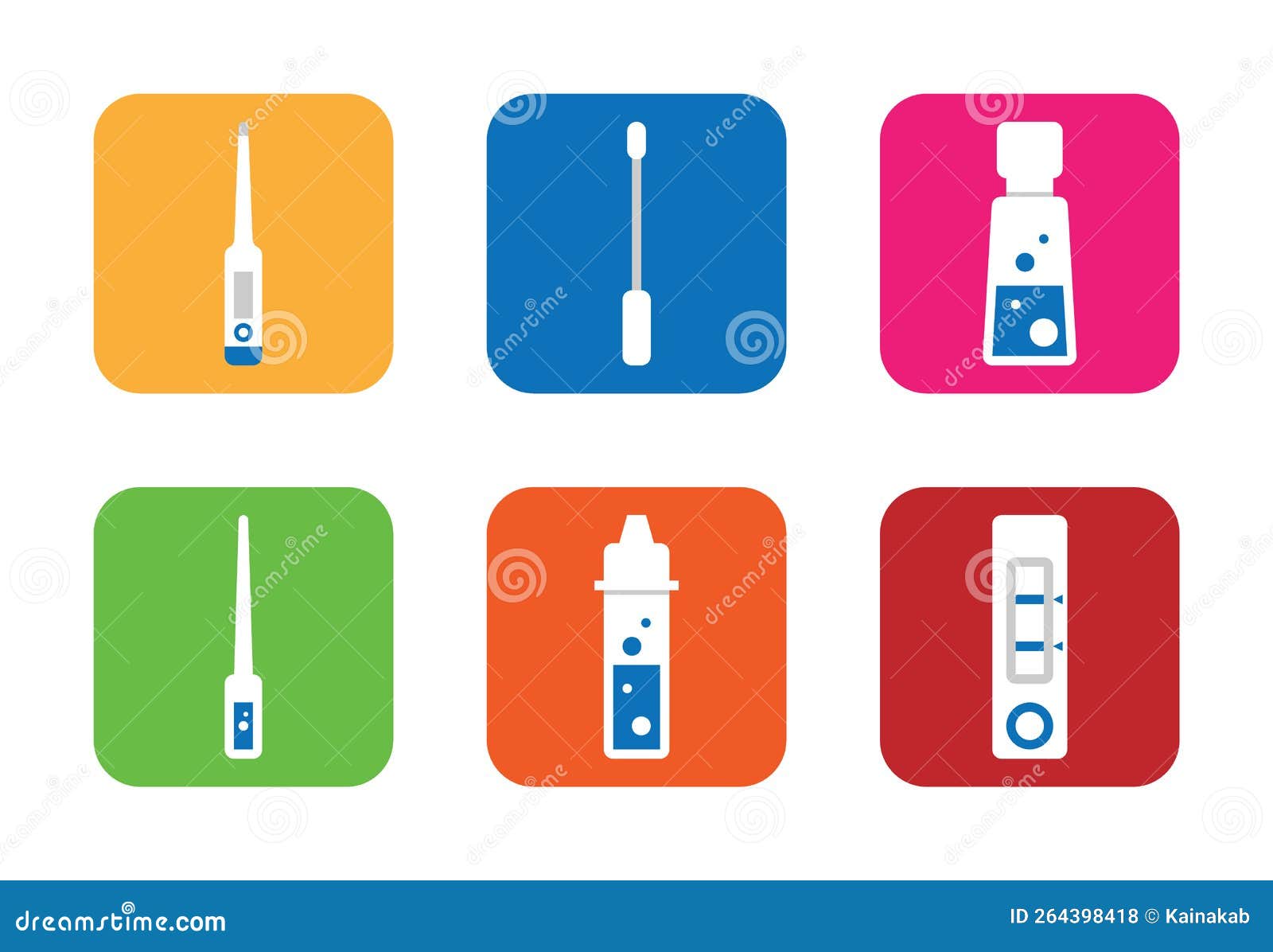 Icon Antigen Test Kit stock vector. Illustration of coronavirus - 264398418