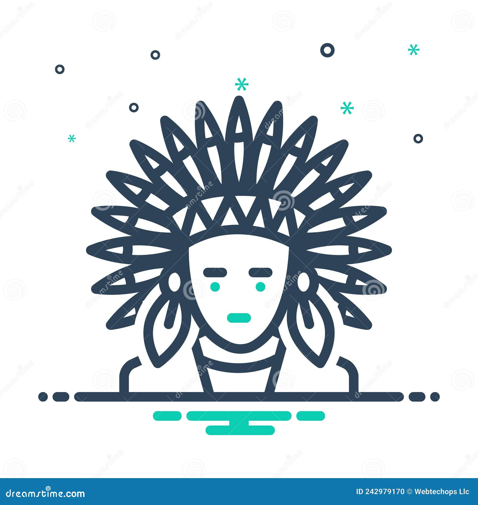 Tribe Apache Vector Mascot Logo Design With Modern Illustration Concept ...