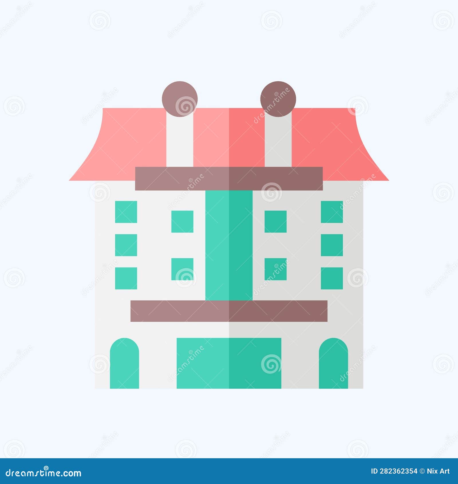 Icon Apartment. Related To Accommodations Symbol. Flat Style. Simple ...