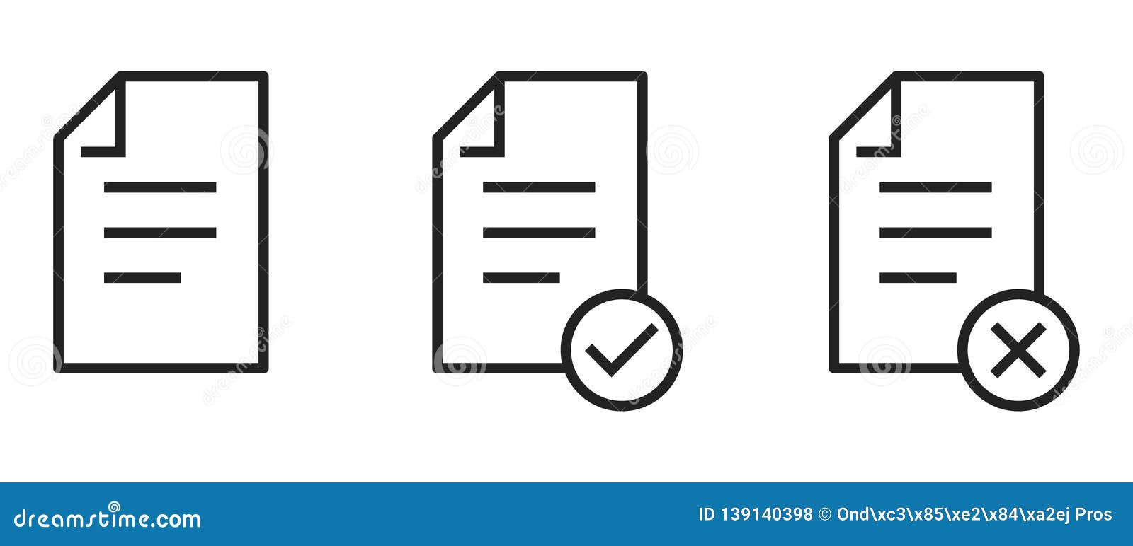 Paperwork Completed Vector Pictogram | CartoonDealer.com #104131692