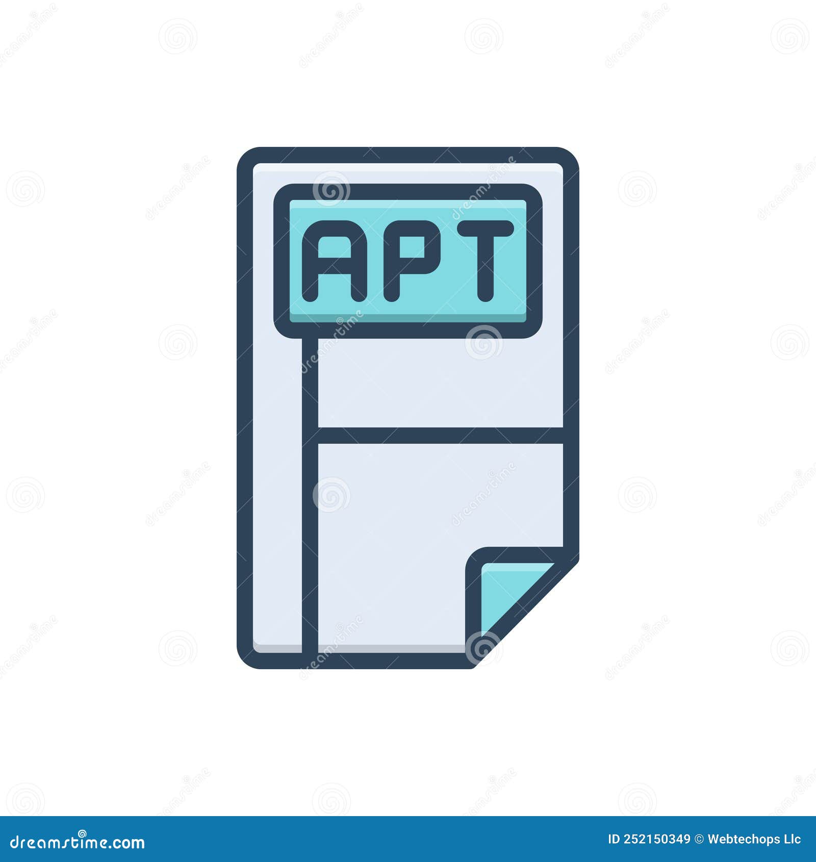 Color Illustration Icon for Apt, Alphabet and Company Stock Vector ...