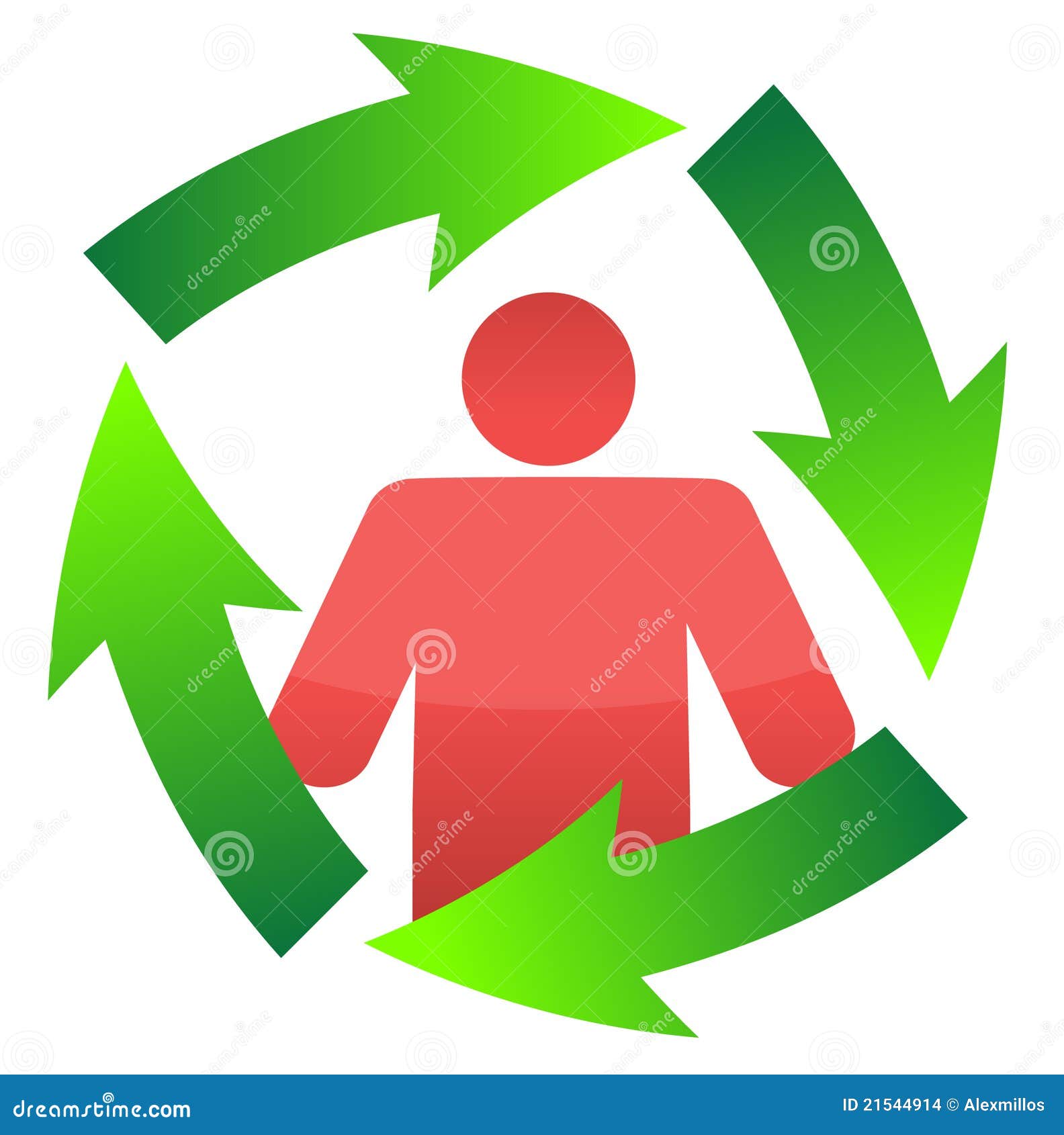 Icon Around A Continuous Movement Cycle Vector Illustration ...