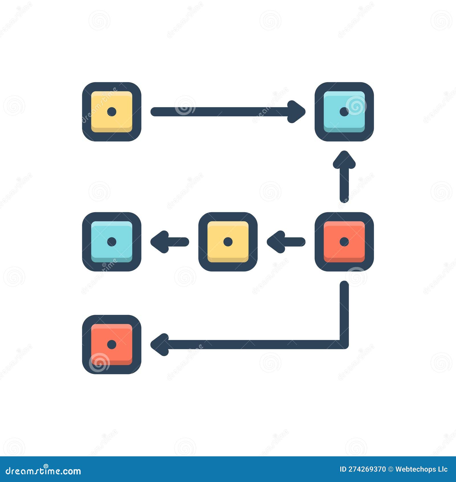 Color Illustration Icon for Arrange, Systematize and Display Stock ...